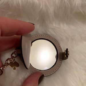 kate spade | Accessories | Nwt Kate Spade Compact Mirror Keyfob In Rose ...